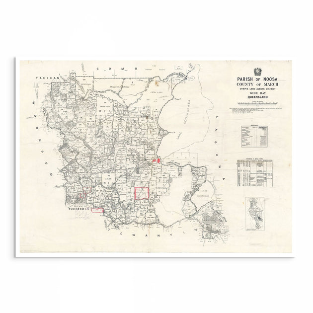 QLD Vintage Maps – Curat'd Walls
